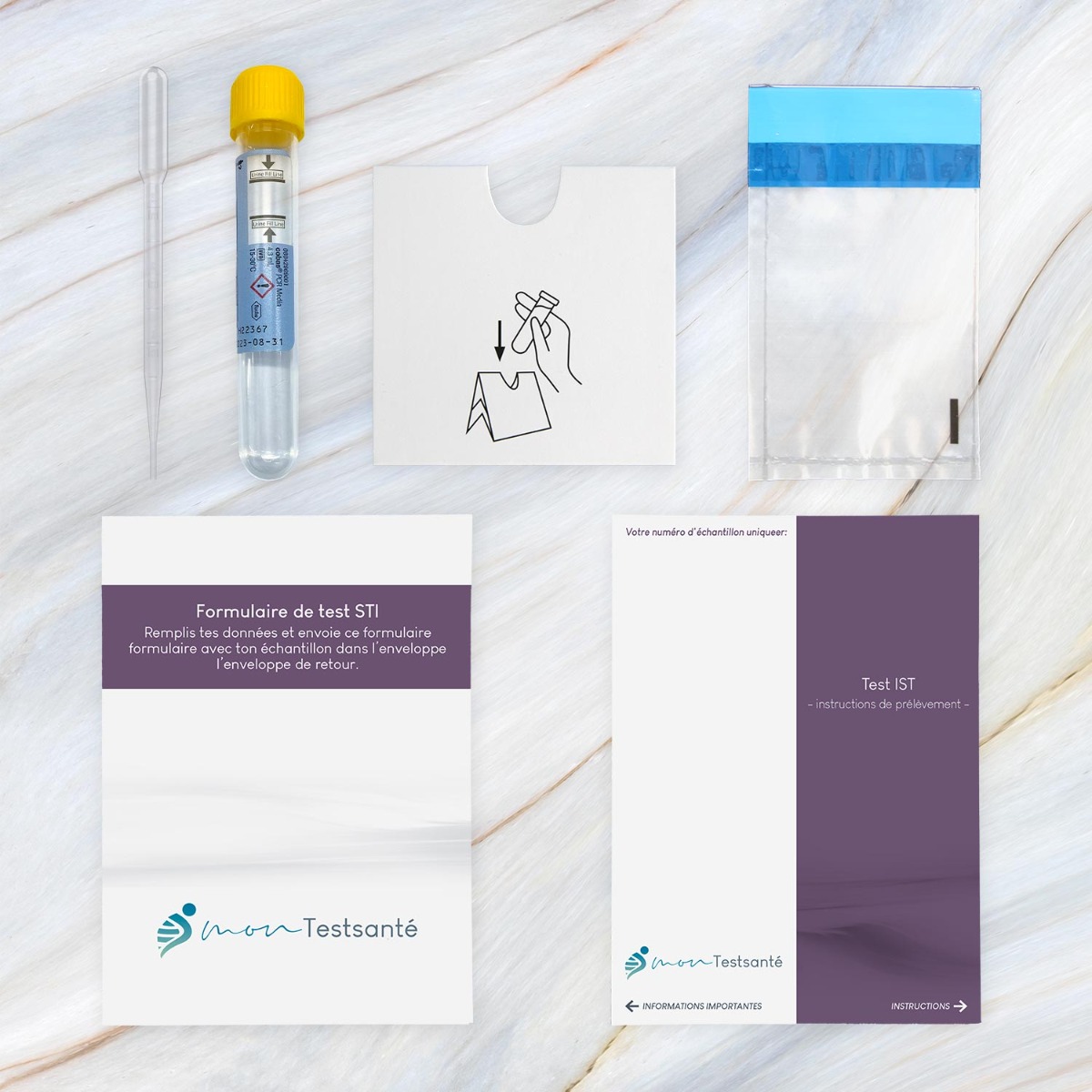 Test de dépistage de la gonorrhée, prélèvement à domicile - Montestsante.fr